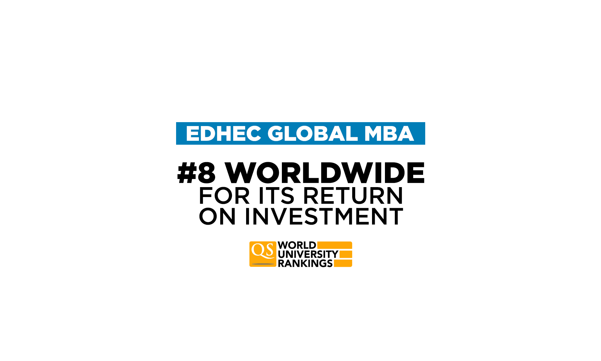 QS ranks EDHEC's Global MBA eighth in the world for its return on ...
