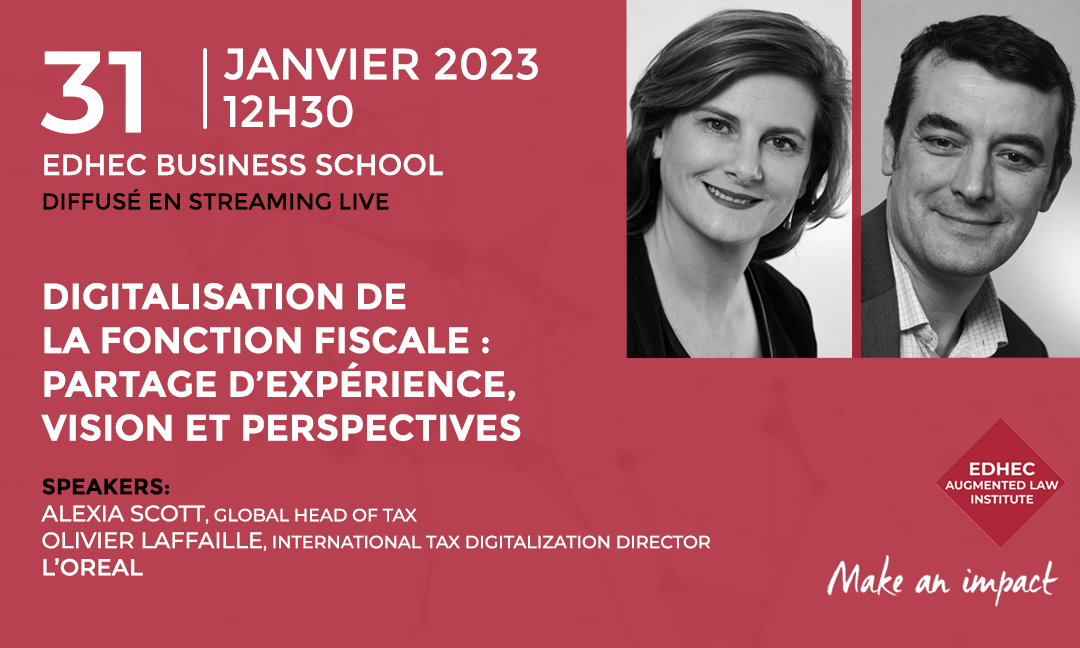 EDHEC | Digitalisation de la Fonction Fiscale : Partage d'expérience ...
