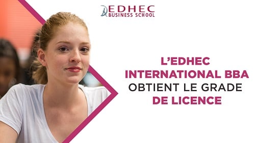 L'EDHEC obtient le grade de licence pour son programme BBA en 4 ans et ...