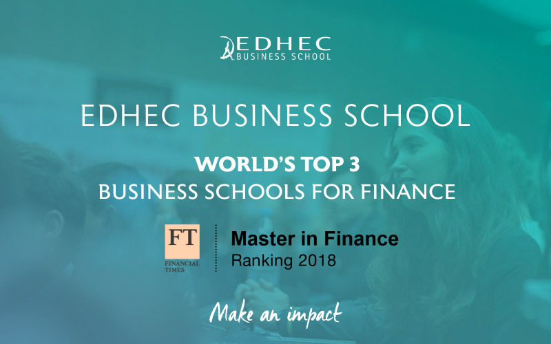 EDHEC ranked in the world’s top 3 business schools for Finance by the ...
