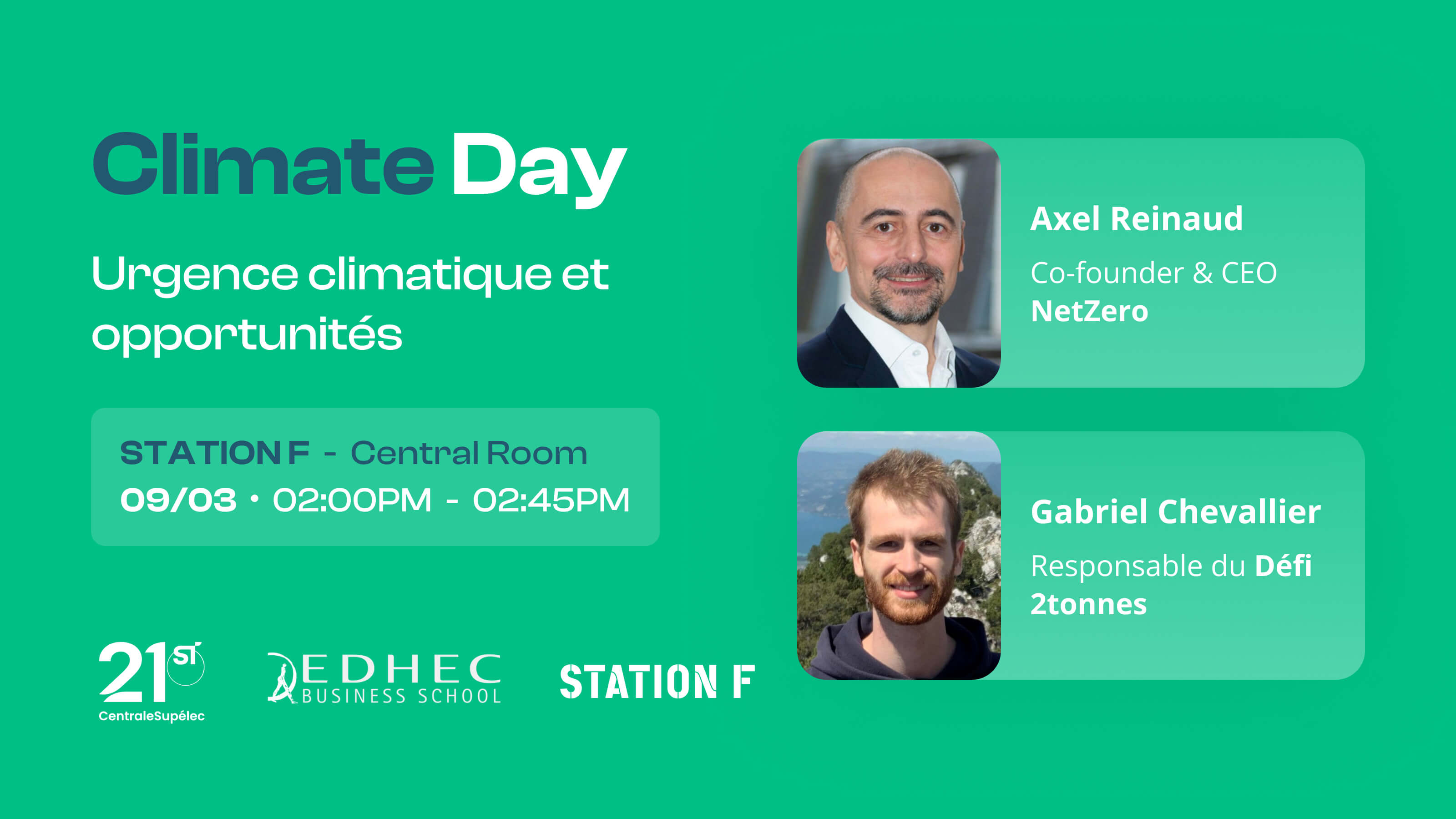 EDHEC | Climate Day 🌍 Engager sa startup dans la transition | jeu 09/03 ...